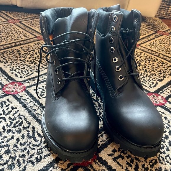 Timberland | Shoes | Mens Timberland Boots Blackgenuine Leather | Poshmark